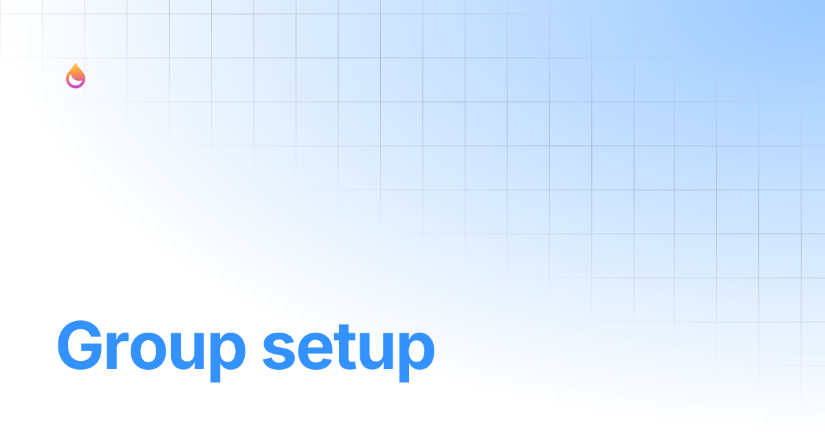 Group setup | Glue Guide